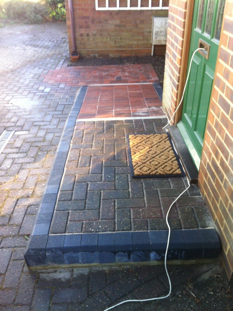 Disabled Block Paving Ramp - The Bedford Handyman
