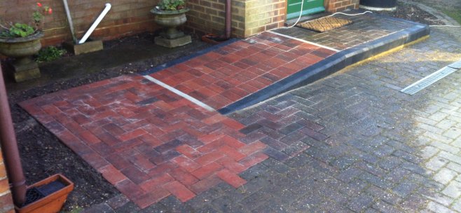 Disabled Block Paving Ramp - The Bedford Handyman